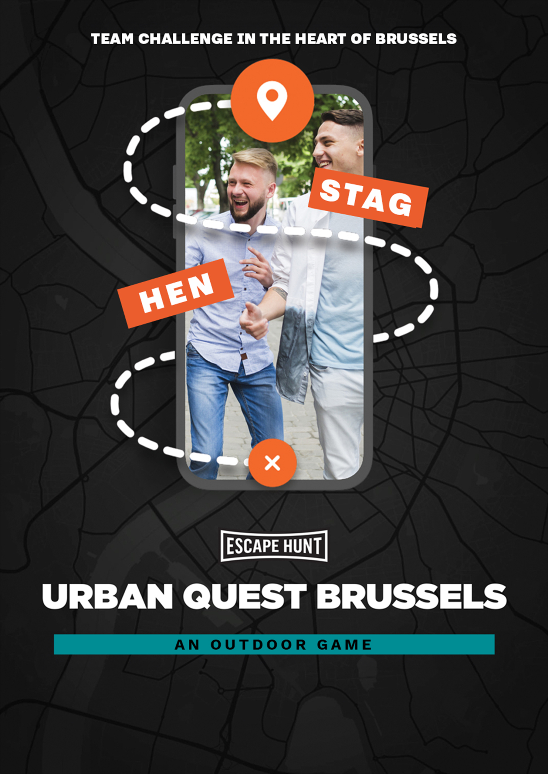 Urban Quest | Stag & Hen City Hunt game Brussels | Escape Hunt